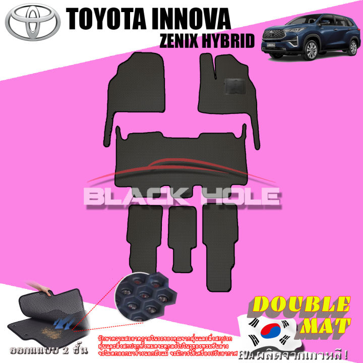Toyota Innova Zenix (Hybrid) 2023-ปัจจุบัน ฟรีแพดยาง พรมรถยนต์เข้ารูป2 ...