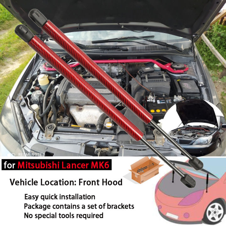 Hood Bonnet Struts for 2000-2010 Mitsubishi Lancer GLX Cedia Lift ...