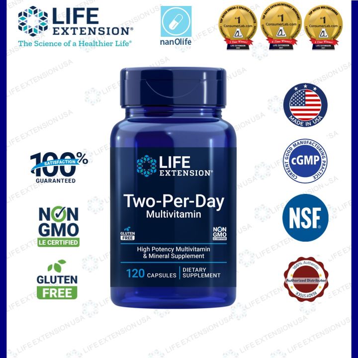 [Life Extension] Two Per Day Capsules, Multivitamins, EXP: 09/27, 120 ...