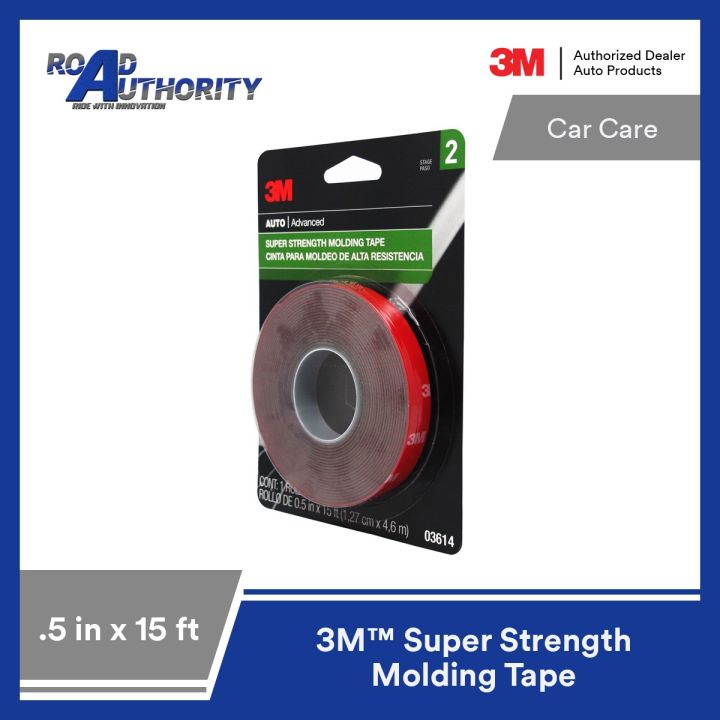 3M Double Sided 1/2 x 15 ft Super Strength Molding Tape | Lazada PH
