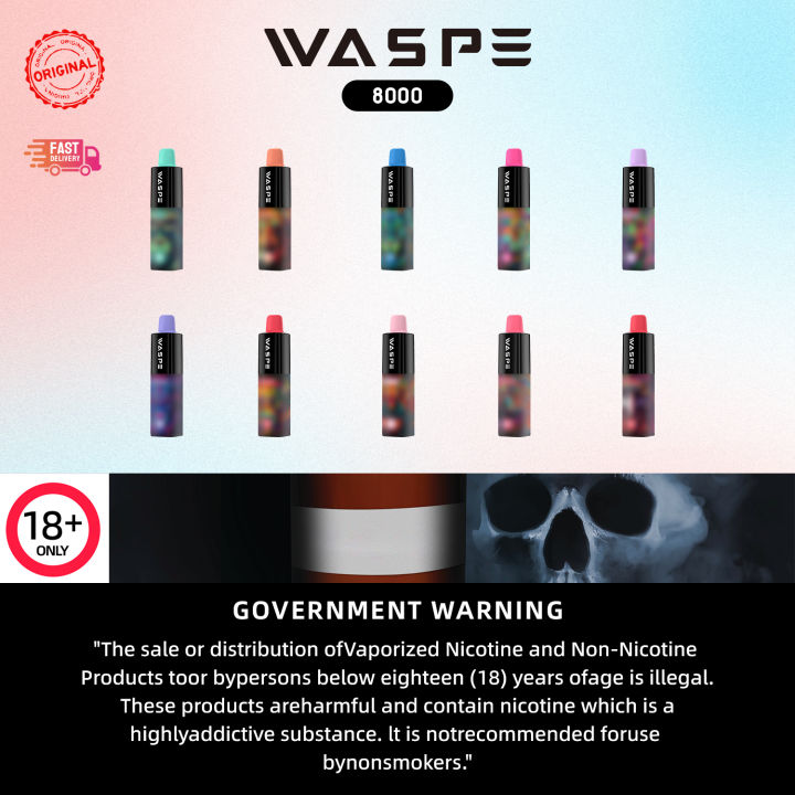 waspe 8000 puffs Disposable Pod W/LACE Original | Lazada PH