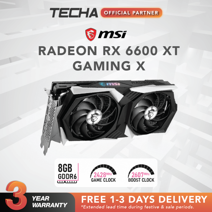 MSI Radeon RX 6600 XT Gaming X 8G Graphics Card | Lazada Singapore