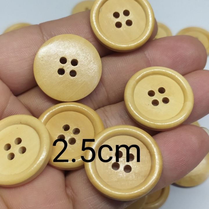 kancing kayu polos isi 12 pcs | Lazada Indonesia