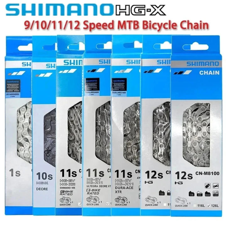 SHIMANO DEORE XT HG Bike Chains HG53 HG54 HG601 HG701 HG901 M8100 M7100 For MTB Mountain Bicycle ...