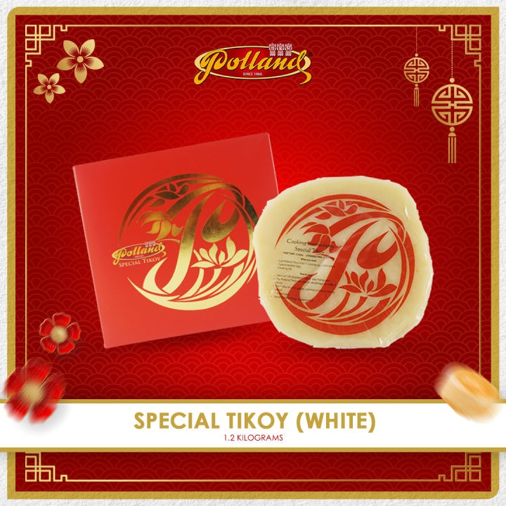 Polland Special Tikoy (White) Medium Size 1.2 kilos - Festive Sweets ...