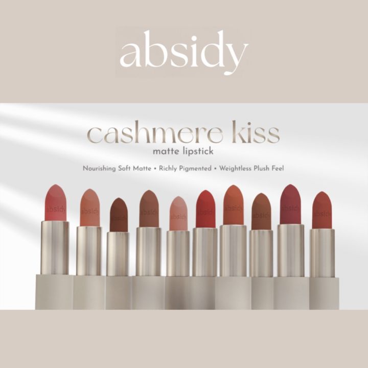 Absidy Cashmere Kiss Matte Lipstick by Piggies Shop | Lazada PH