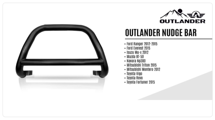 MITSUBISHI MONTERO / STRADA 2009-2015 FRONT NUDGE BAR / BULL BAR ...