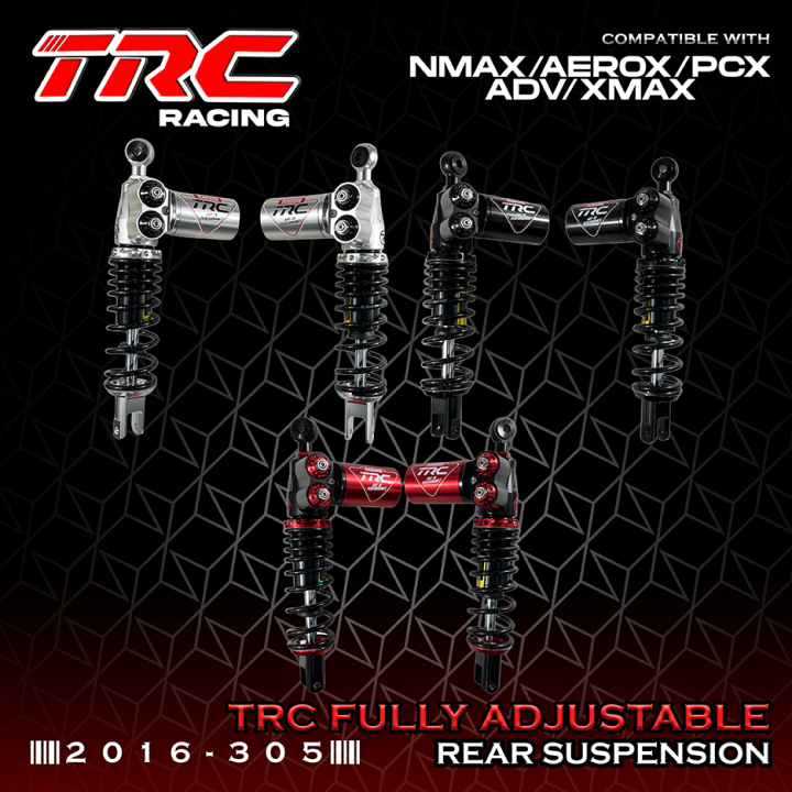 TRC AI TECH FULLY ADJUSTABLE SUSPENSION for NMAX V1/AIRBLADE 2016-320 ...