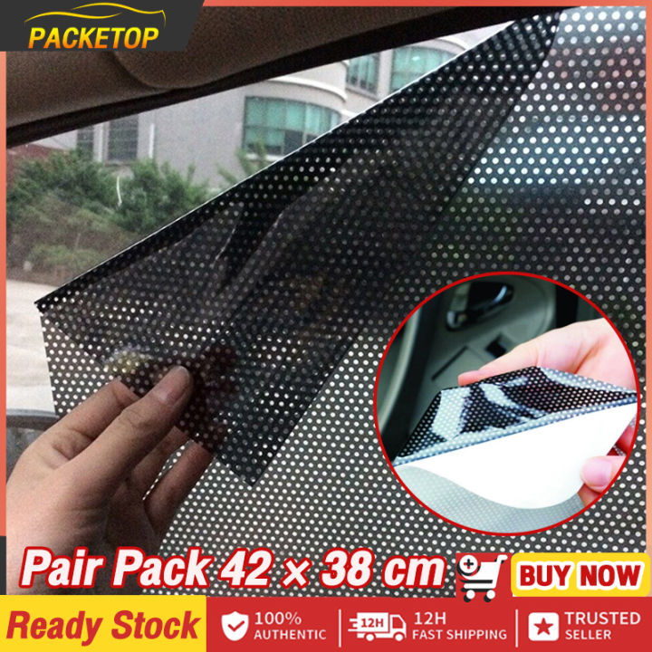 Two Batch Windows Sun Visor Film Stickers 42 * 38cm UV Stickers Car Sun ...