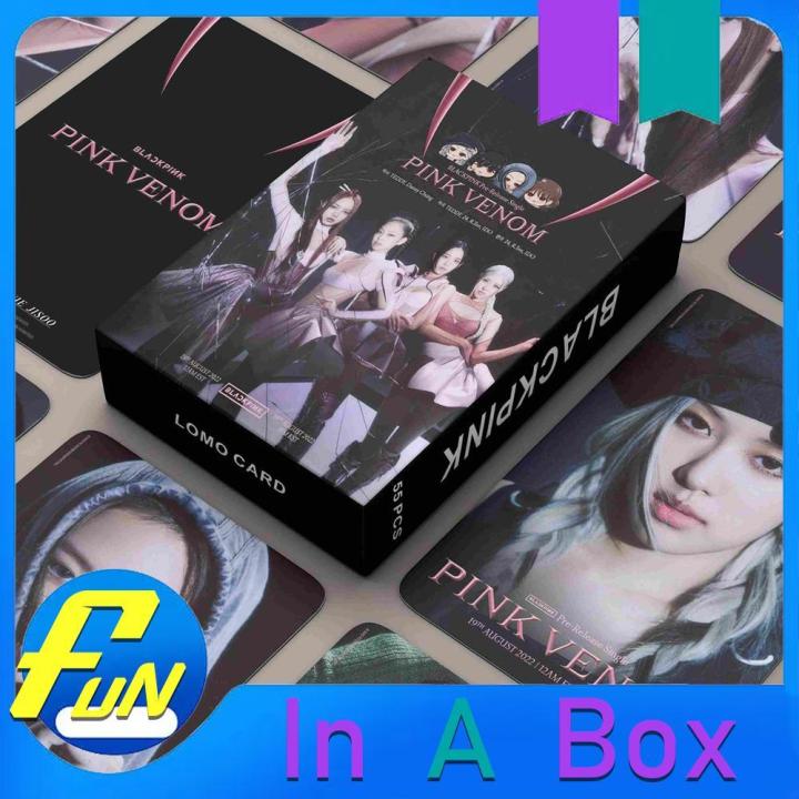 【Ready Stock】 55Pcs/Box BLACK-PINK Photocards Pink Venom Album LOMO ...