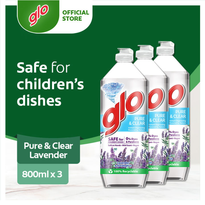 Glo Nature Aloe Vera /Pomegranate & Yuzu Dishwashing / Lavender Liquid ...