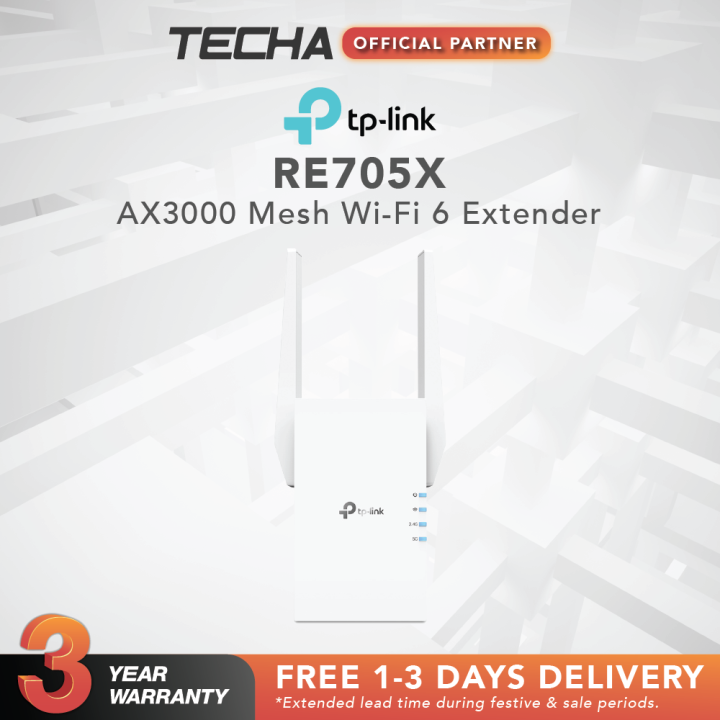 [FAST SHIP] TP-Link RE705X | AX3000 Mesh Wi-Fi 6 Range Extender | Lazada Singapore