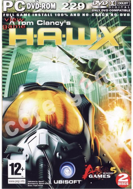 Tom Clancy's HAWX 1 แผ่นเกมส์ แฟลชไดร์ฟ เกมส์คอมพิวเตอร์ PC โน๊ตบุ๊ค ...