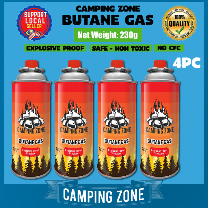 4PCS BUTANE GAS CARTRIDGE PORTABLE BUTANE GAS STOVE OUTDOOR CAMPING ...