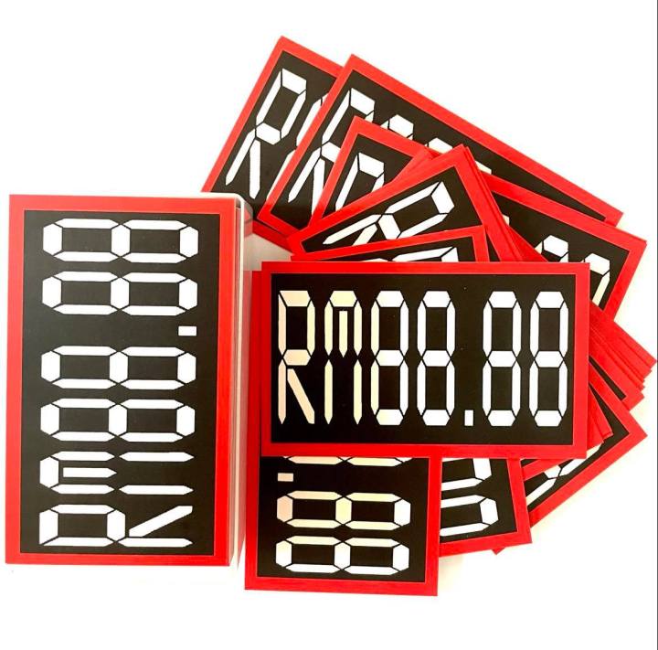 2 digit Simple Price tag card label / DIY card price Tag / custom price ...