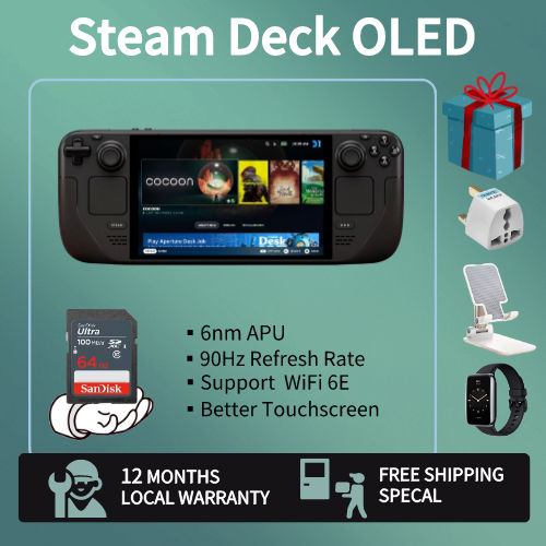 Steam deck OLED Handheld steamdeck Computer Game Console 1 Year Local ...
