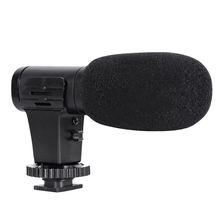 Camera Microphone On-Camera Mini Condenser Record Interview Vlog Mic ...