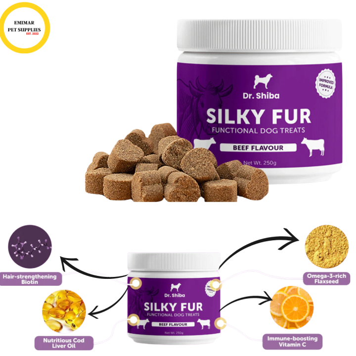 Dr. Shiba Silky Fur Beef Dog Treats 250g | Lazada PH