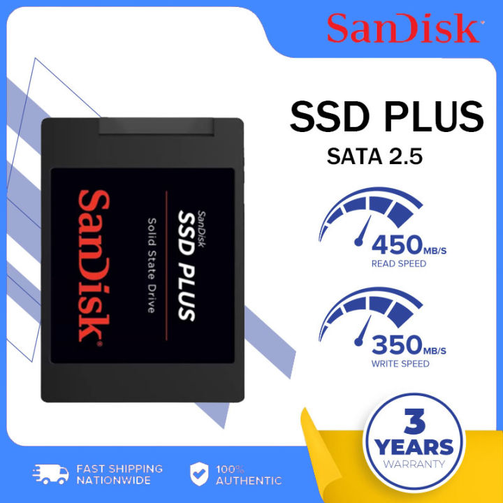 SanDisk SSD PLUS 2.5 2TB SATA III Internal Solid State Drive (SSD) SDSSDA-2TB-G26 with Up to ...