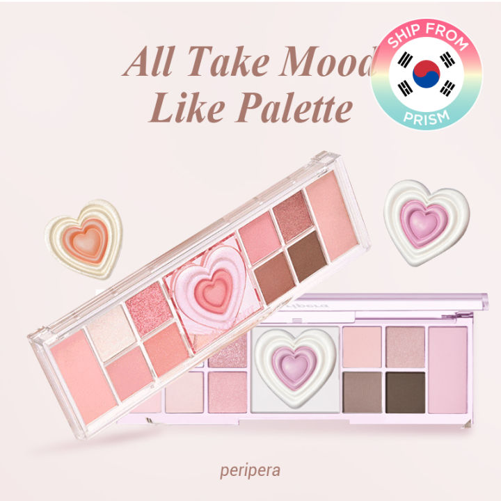 Peripera All Take Mood Like Palette(4 Colors) - Versatile Eyeshadow and ...