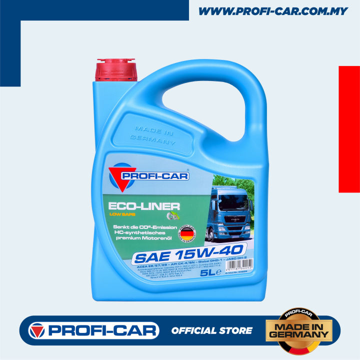 PROFI-CAR ECO-LINER 15W40 Fully Synthetic Engine Oil (5L) Petrol ...
