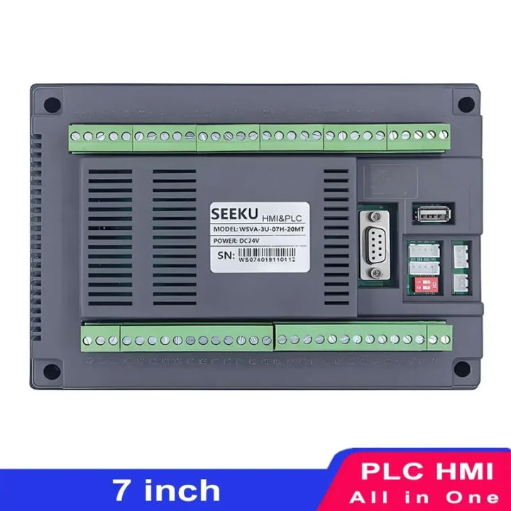 7 Inch HMI with FX3U HMI PLC All in One Integrated PLC-HMI Combo with RS485 PLC supports ...
