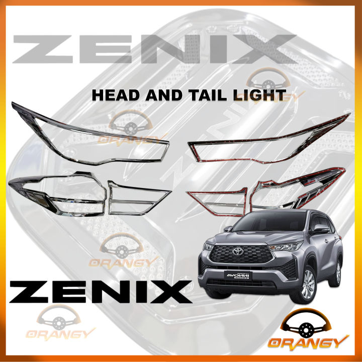 TOYOTA INNOVA ZENIX 2023-2024 head light and tail light cover CHROME ...