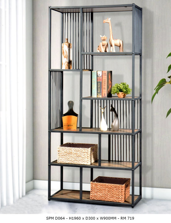 Hakano Contemporary Metal Display Shelf. Industrial Mid Century design ...