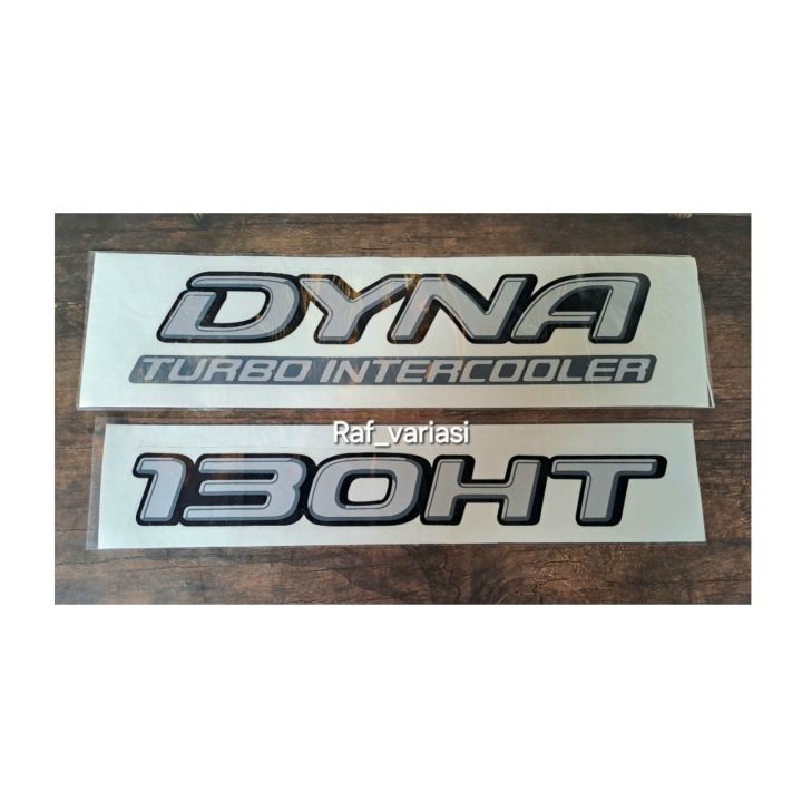 stiker dyna turbo intercooler 130ht / sticker dyna 130ht | Lazada Indonesia
