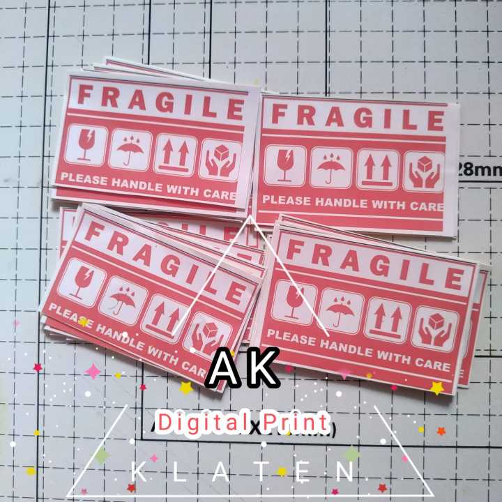 Stiker Fragile 5x8 CM isi 16 pcs | Lazada Indonesia