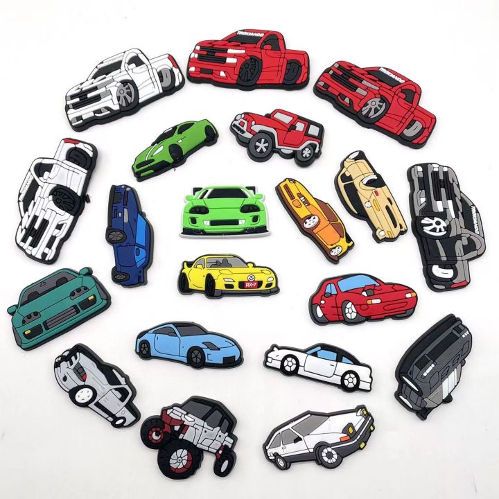 Cute jibbits for Men Car Graffiti Series Shoe Charm Applicable for Croc ...