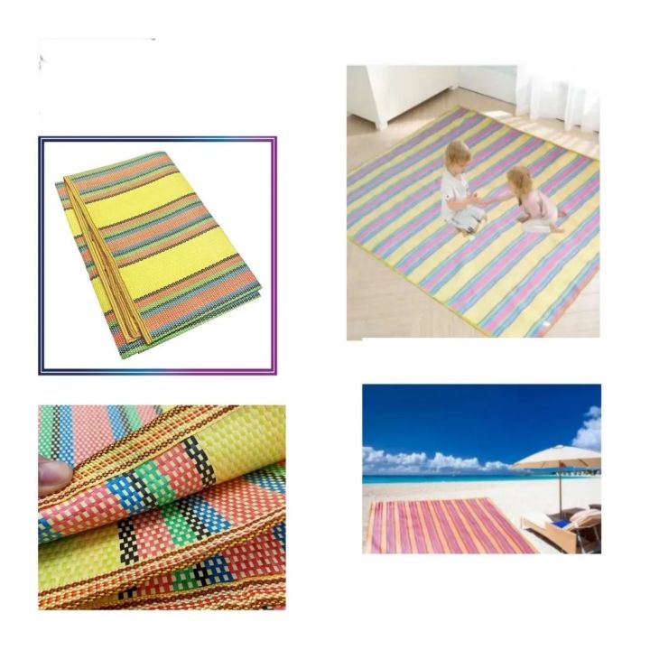 MAS CITY Washable Banig Plastic Picnic Mat Sleeping Mat 36'-100 ...