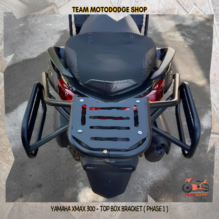 YAMAHA XMAX 300 - HEAVY DUTY TOP AND SIDE BOX BRACKET ( POWDER COAT ) - PHASE 1 | Lazada PH