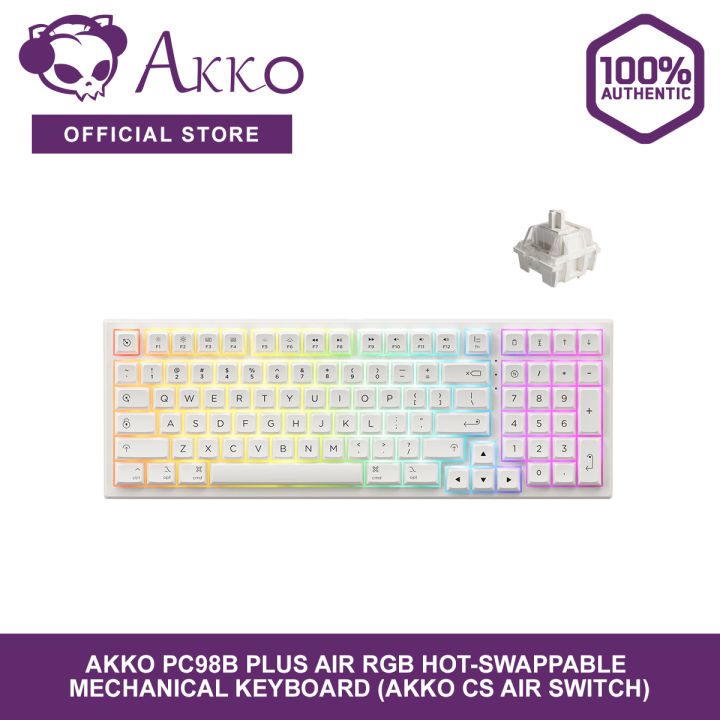 AKKO PC98B Plus Air RGB Hot-Swappable Mechanical Keyboard (AKKO CS Air Switch) | Lazada PH