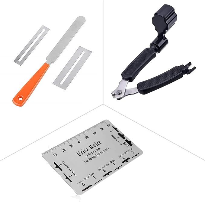 Guitar Repairing Maintenance Tool Kit Pliers String Measuring Winder ...