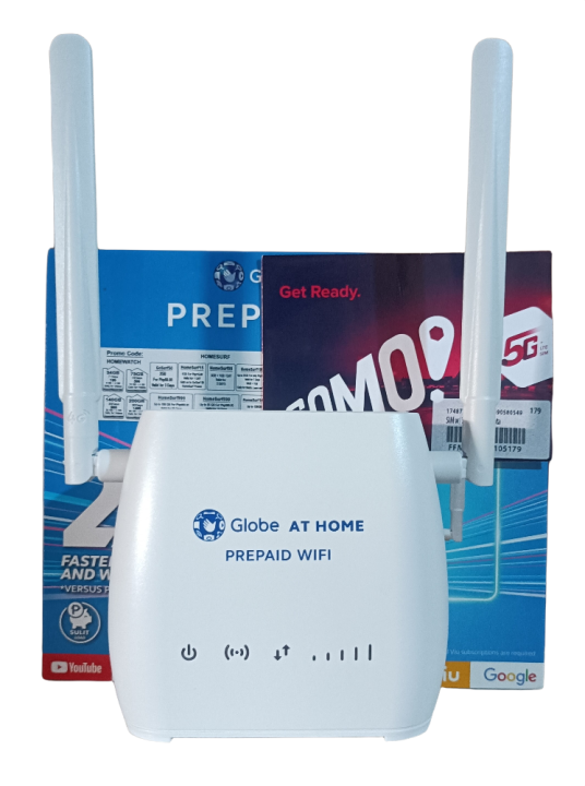 Globe at Home Prepaid WiFi Router Modem w/ GOMO SIM UNLI Internet for ... Globe at Home Prepaid WiFi Router Modem w/ GOMO SIM UNLI Internet for ...
