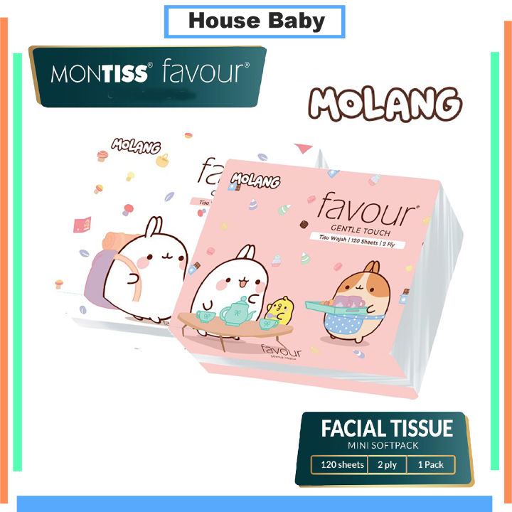 Facial Tissu Favour Molang Mini 120 Sheet Tisu Wajah 120 Lembar - House ...