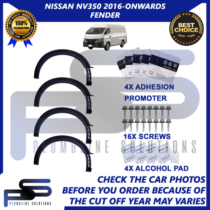 Fender Flares for Nissan NV350 2016 - Onwards Year Model OEM Slim Type ...