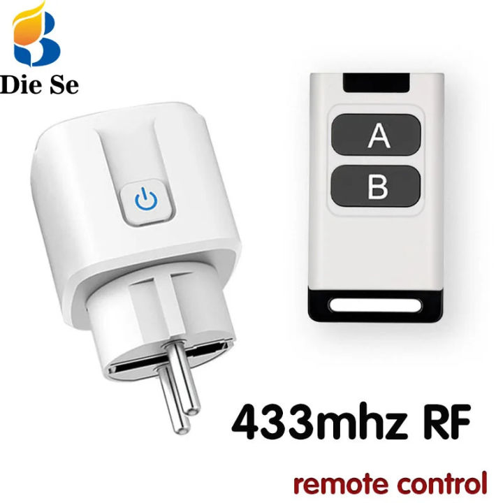 Universal Remote Control electrical sockets 433MHz RF smart plug 220V ...