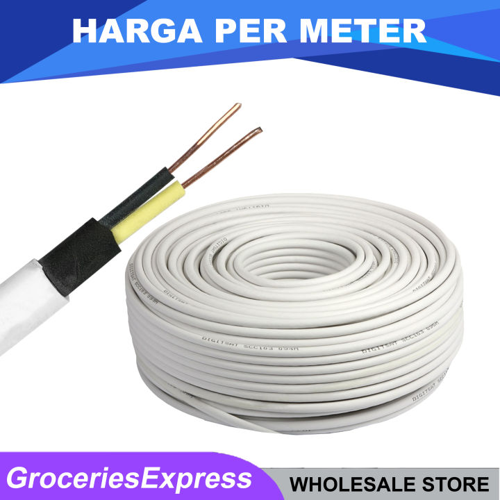 Kabel NYM 2x1 5 Kawat Kecil Alumunium Lapis Tembaga Murah Kabel Listrik Per Meter | Lazada Indonesia