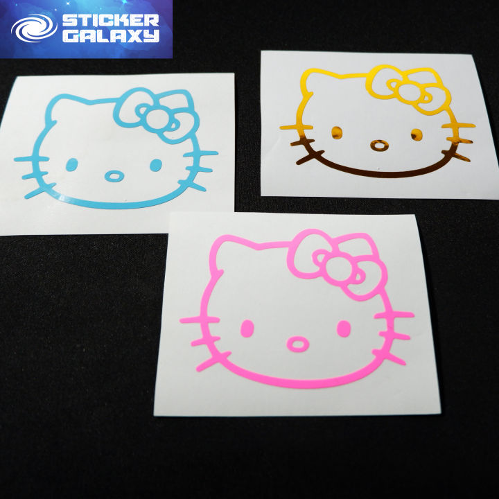 Hello Kitty WATERPROOF STICKER vinyl decal for motor car vehicle bumper ...