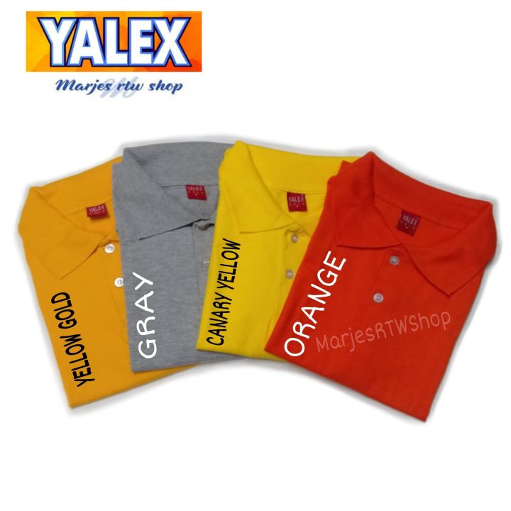 Polo shirt for Mens (YALEX) Yellow gold,Gray, Canary yellow, Orange ...