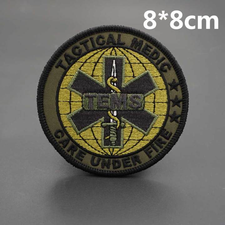 Tactical Medical Embroidery Patches Star of Life Badge Military Armband ...