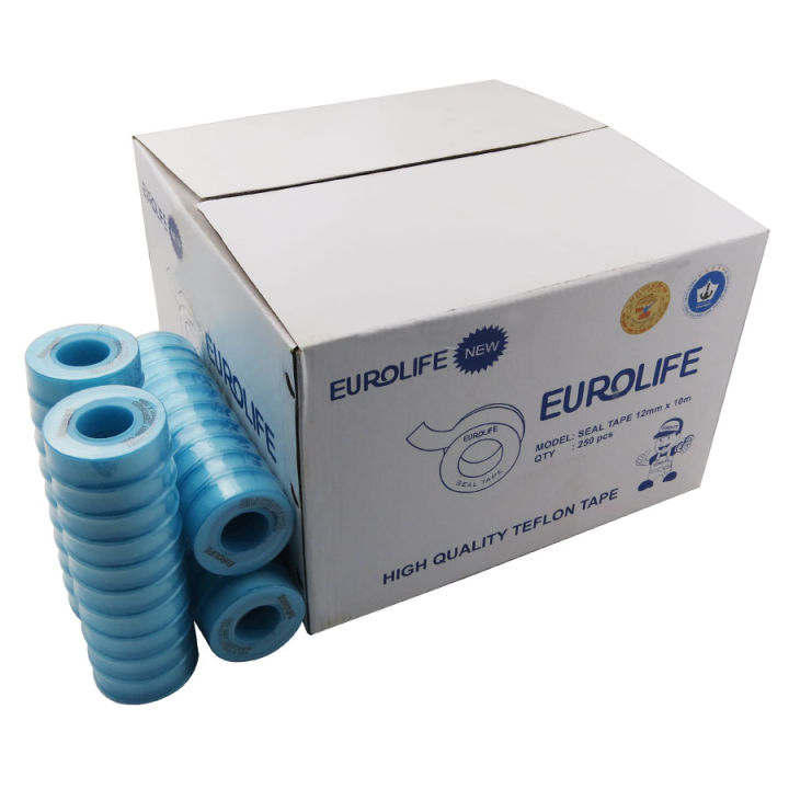 Hộp 250 cuộn băng tan ( cao su non) Eurolife bản 12mm dài 10m, chất ...