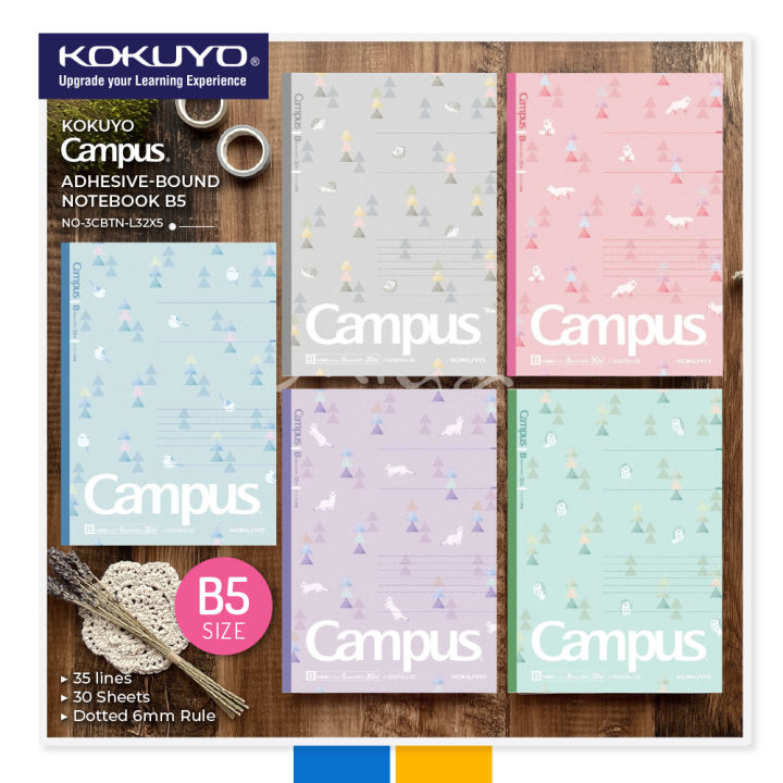 [LIMITED EDITION] Kokuyo Campus Adhesive-Bound Notebook B5 -Dotted 6mm ...
