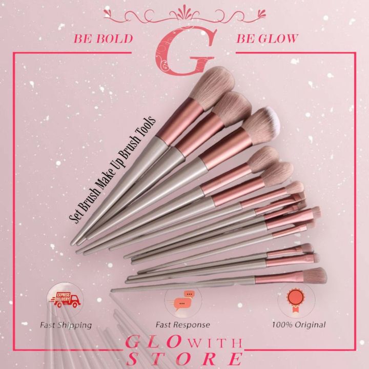 Brush Set Kuas Makeup Set Kosmetic Brush Powder Eye Shadow Foundation ...