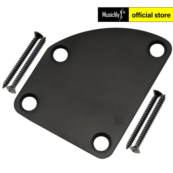 Musiclily Pro Steel Contoured Heel Neck Plate for Strat Tele Electric ...