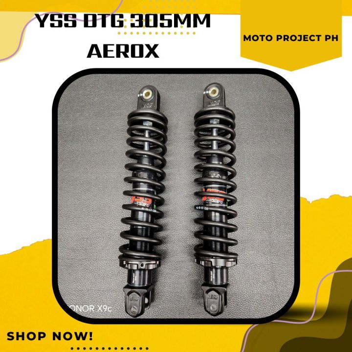 yss suspension dtg plus yamaha aerox / nmax v2 black black | Lazada PH