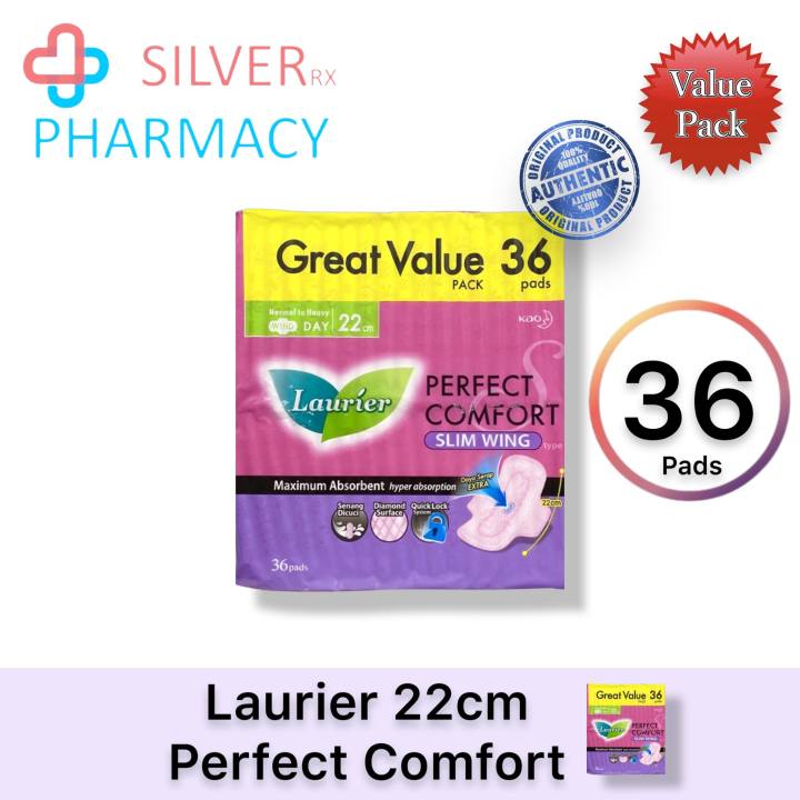 Laurier Perfect Comfort Slim Wing 22cm 36's | Lazada