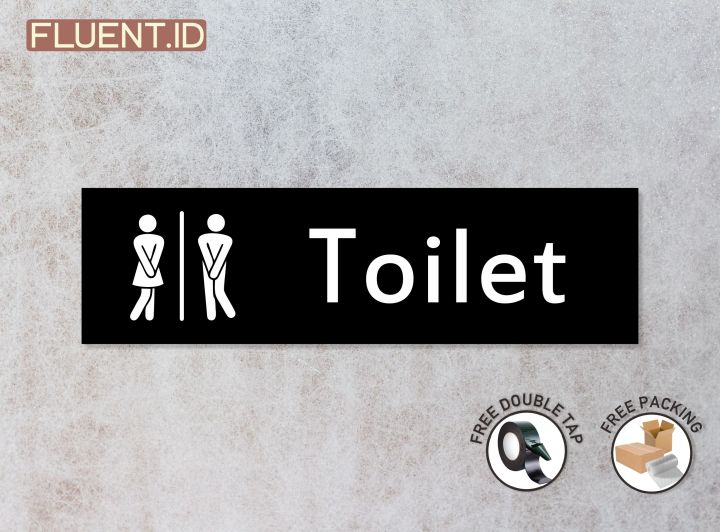 Sign Toilet Akrilik | Sign Board WC Rest room | Sign Painted Toilet ...
